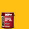 BEHR 1 gal. #P290-7 Laser Lemon Flat Interior/Exterior Masonry, Stucco ...