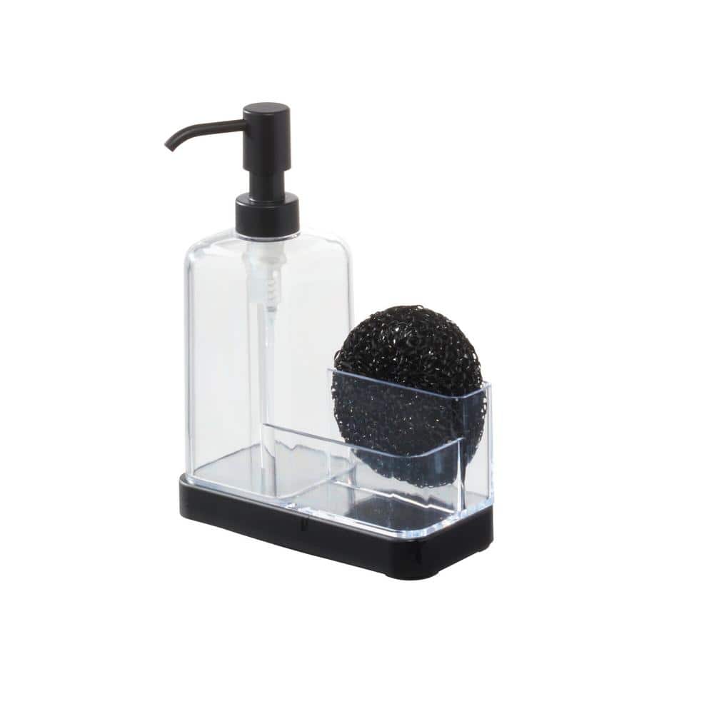 iDesign Soap Pump and Sponge Caddy Matte Black 67097 - The Home Depot
