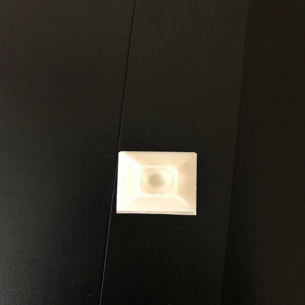 Commercial Electric 1 in. x 1 in. Natural Cable Tie Mount Pad (100-Pack ...