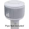 Active Ventilation 3 in. Dia Aura PVC Vent Cap Exhaust with Adapter for ...