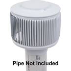 Active Ventilation 3 in. D Aluminum Aura PVC Static Roof Vent Cap ...