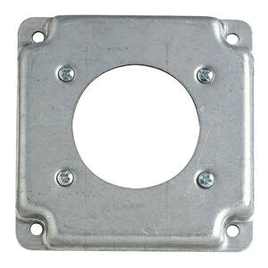 Southwire 4 in. W Steel Metallic 1-Gang Exposed Work Square Cover for 2 ...