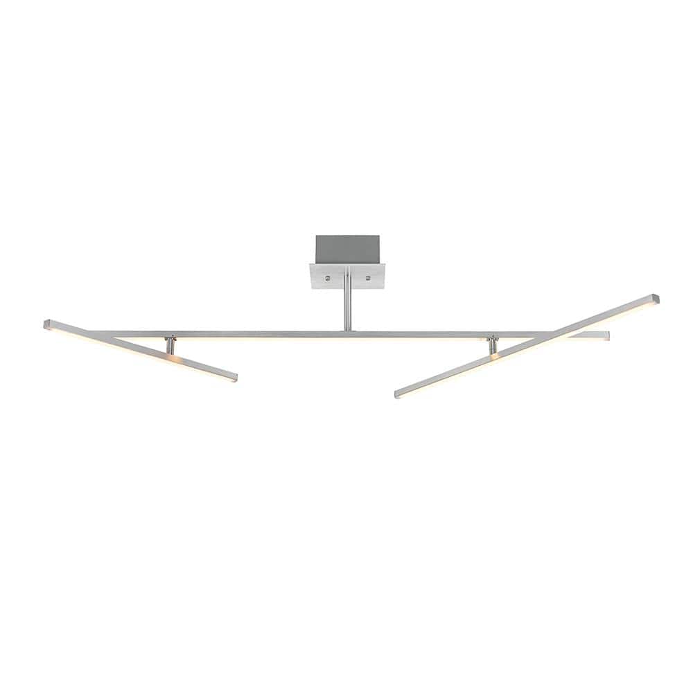 Alsy 3 ft. 3-Light Aluminum with Chrome Accents Integrated LED Track ...