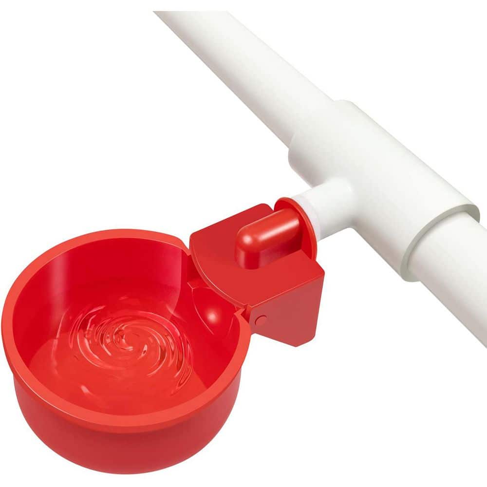N/A Automatic Chicken Waterer Cups 12 Pack with PVC Tee Fittings for ...