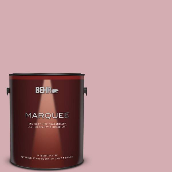 BEHR MARQUEE 1 gal. #S130-3 Ballet Rose Matte Interior Paint & Primer ...