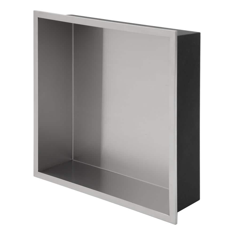 cadeninc 13 in. W x 13 in. H x 3.94 in. D Stainless Steel Shower Niche ...