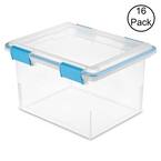 Sterilite 32 qt. Storage Box Stackable Latching Container in Clear (12 ...