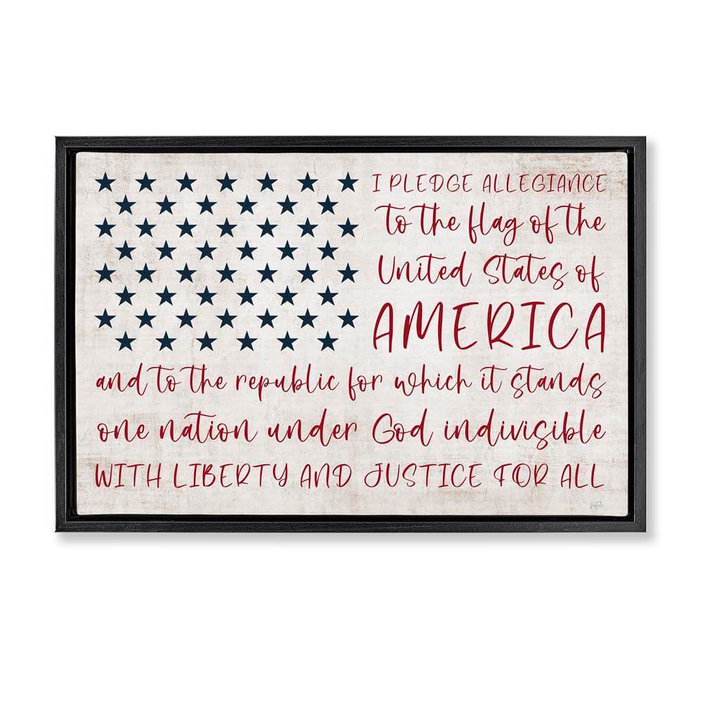 Stupell Industries Patriotic Pledge of Allegiance by Natalie ...