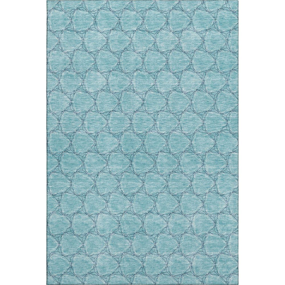 Addison Rugs Mayfield Premium Machine Washable Abstract AMF960 Teal 9 ...