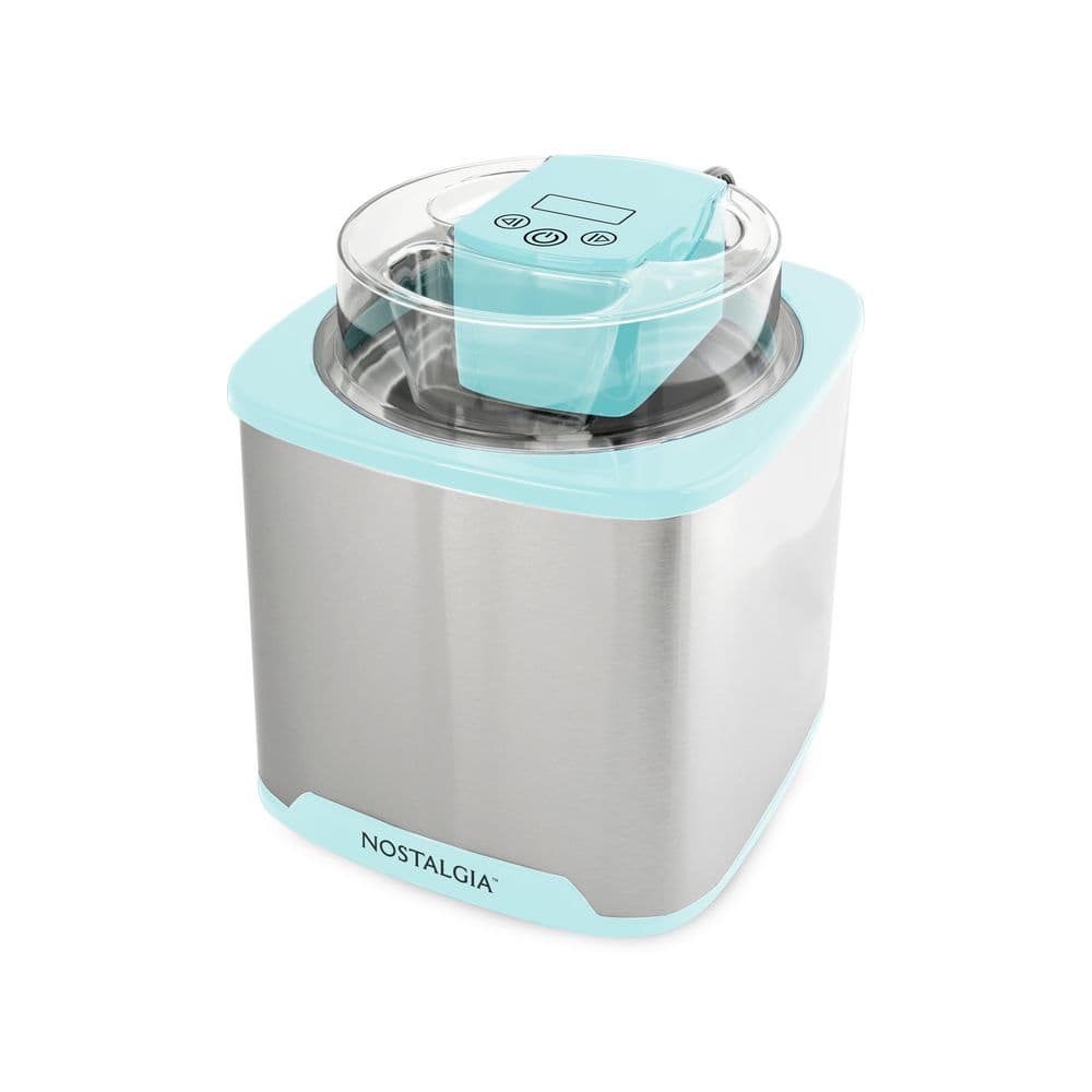 Nostalgia 2-Quart Aqua Digital Ice Cream Maker NGDICM2SSAQ6A - The Home ...