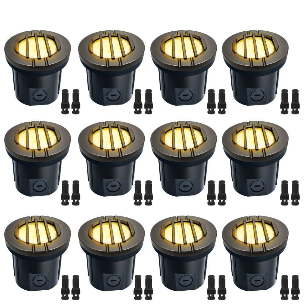 Sofiton 12-PACK Low Voltage 350 Lumens Bronze Outdoor Integrated LED In ...
