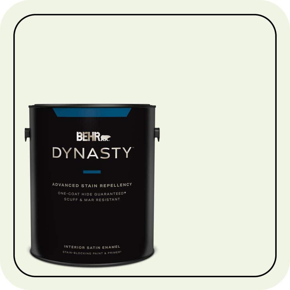 BEHR DYNASTY 1 gal. #M370-1 Fresh Dew Satin Enamel Interior Stain ...