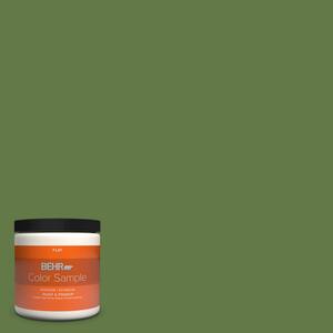 BEHR PREMIUM PLUS 1 qt. #M370-7 Mown Grass Semi-Gloss Enamel Low Odor ...
