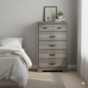 Signature DESIGN BY ASHLEY Cabinella Beige 5 Drawers 32 in. Chest of ...