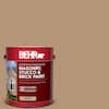 BEHR 1 gal. #280F-4 Burnt Almond Satin Interior/Exterior Masonry ...