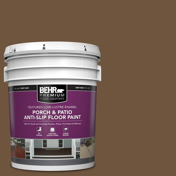 BEHR PREMIUM 5 gal. #PPU4-20 Ancient Root Textured Low-Lustre Enamel ...