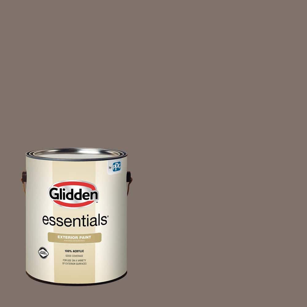 Glidden Essentials 1-gal. PPG1018-6 Flipper Semi-Gloss Exterior Paint ...