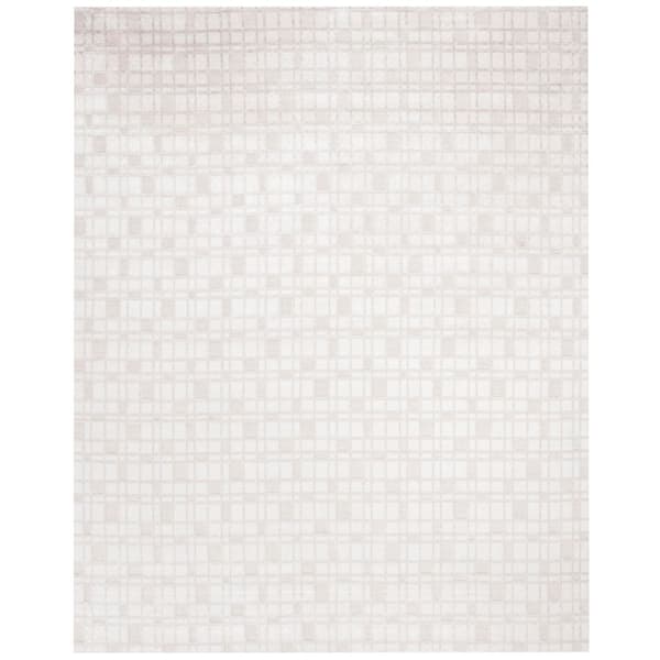 SAFAVIEH Mirage 8 ft. x 10 ft. Beige Crosshatch Area Rug MIR537B-8 ...