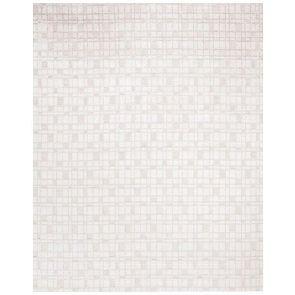 SAFAVIEH Mirage 9 ft. x 12 ft. Beige Crosshatch Area Rug MIR537B-9 ...