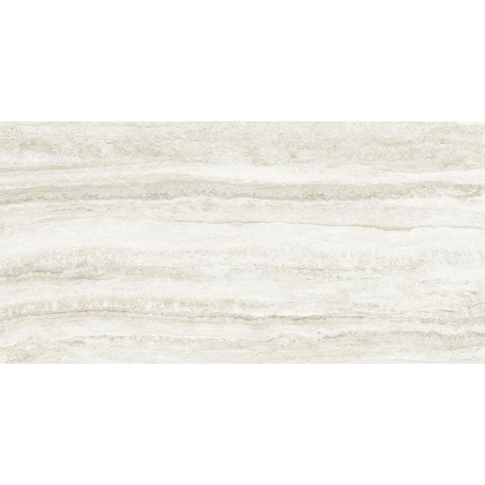 VitrA Lightstone Traverten Light Cream 12 in. x 24 in. Color Body ...