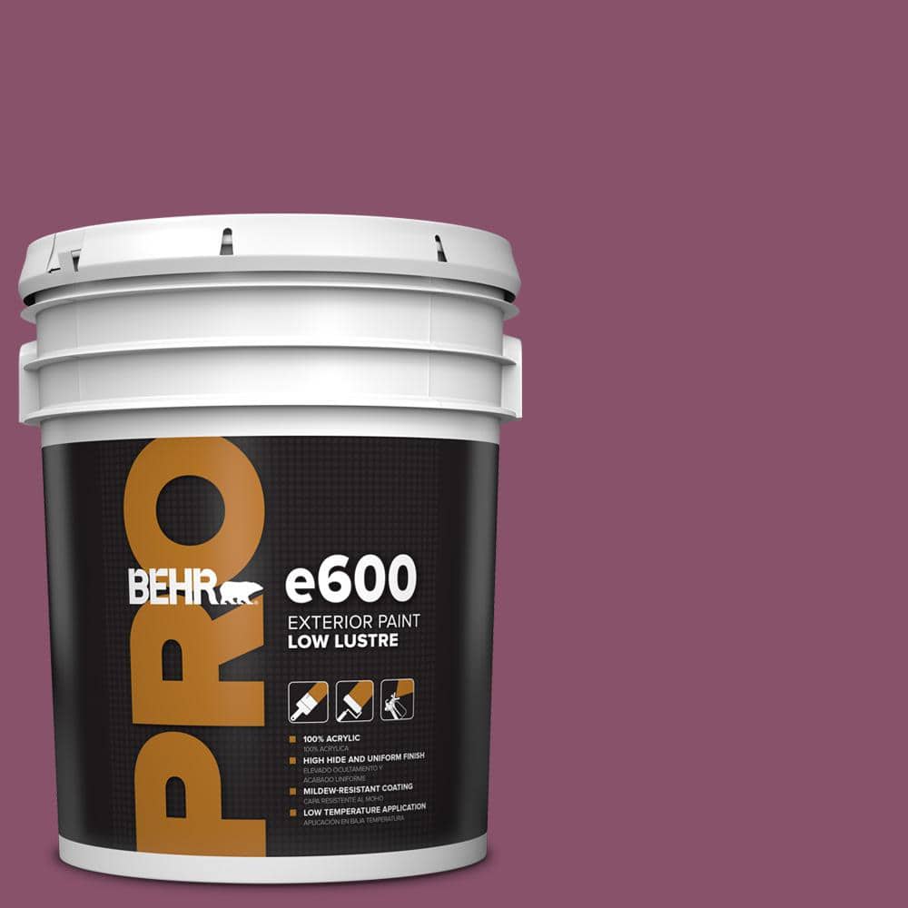 BEHR PRO 5 gal. #M120-7 Raspberry Crush Low Luster Exterior Paint ...