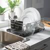 Kitchen Details Twisted Chrome 3-Piece Black Dish Rack 4028-BLK - The ...
