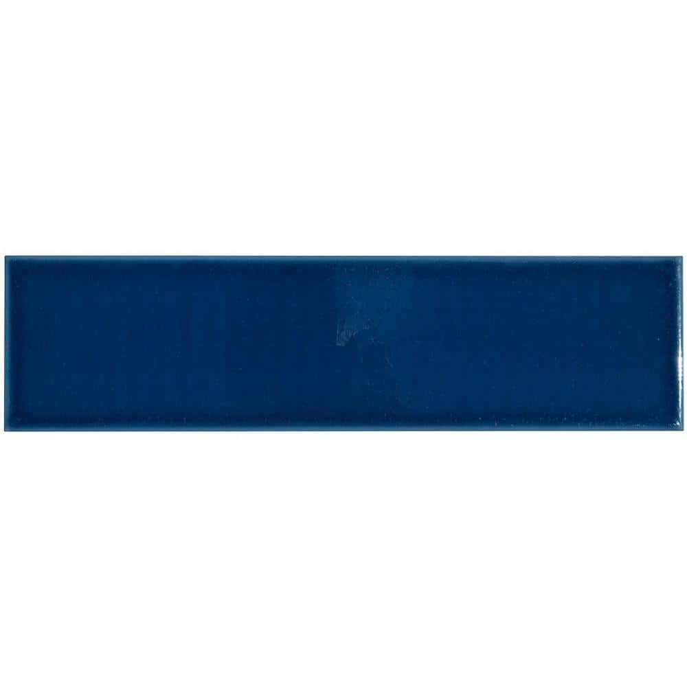 Ivy Hill Tile Colorwave Nautical Blue 4.43 in. x 0.34 in. Polished ...