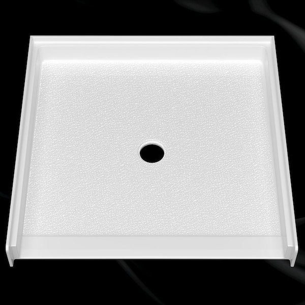NTQ 38 in. x 38 in. Acrylic Single Threshold Shower Pan Alcove ...