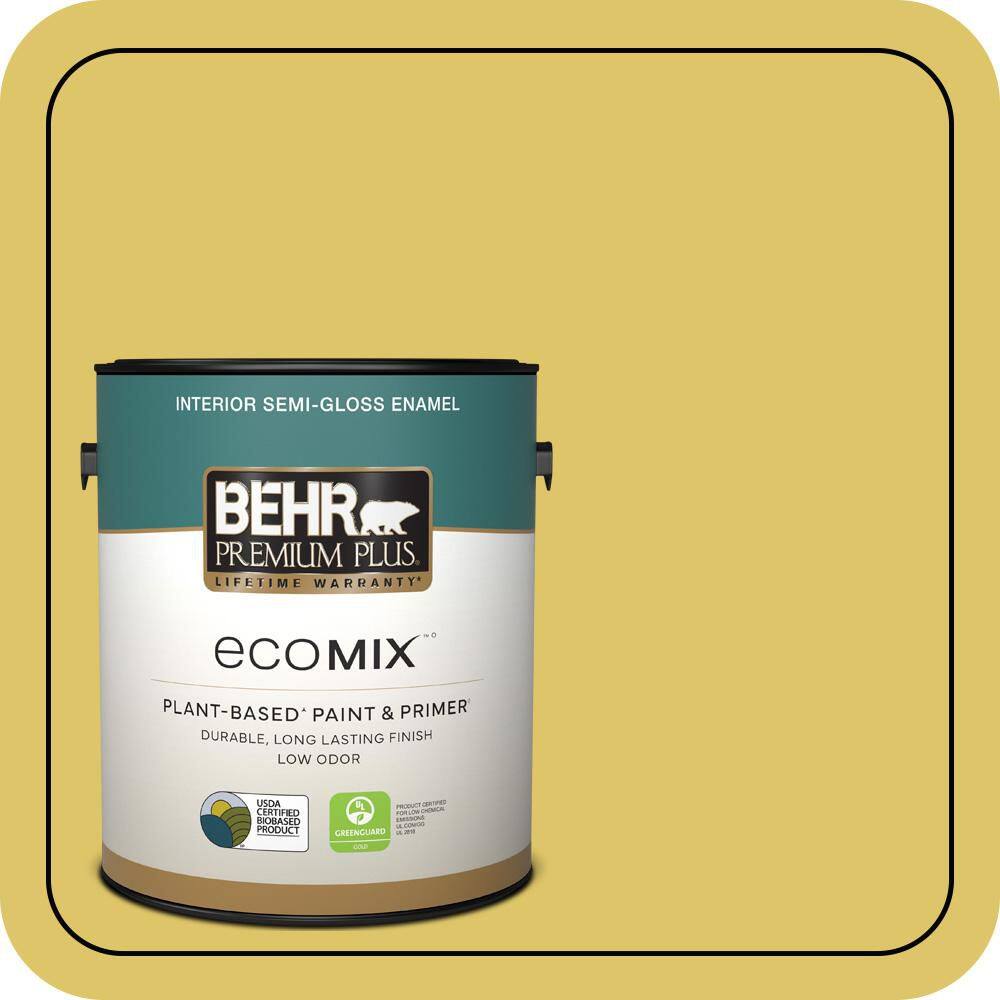 BEHR PREMIUM PLUS 1 gal. #380D-5 California Dreaming Semi-Gloss Enamel ...