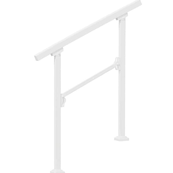 Afoxsos Wrought Iron Adjustable Hand Rails for 3 Step Indoor Outdoor ...