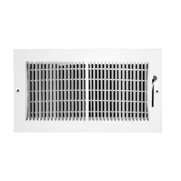 TruAire 12 in. x 6 in. Baseboard Register 3/4 in. Back H123M 12X06 ...