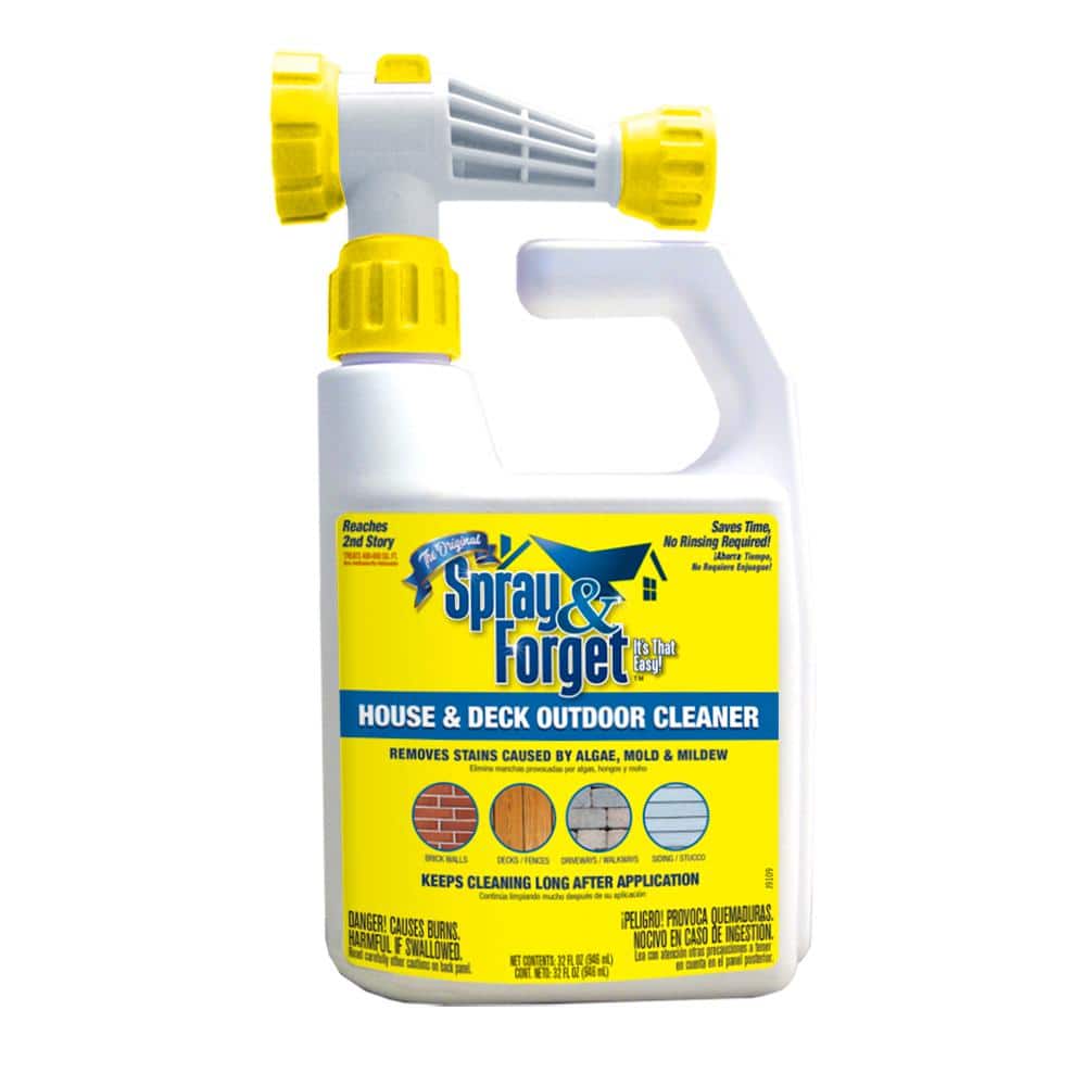 Reviews for Spray & Forget 32 oz. House and Deck Cleaner Outdoor Mold ...