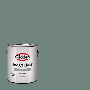 Glidden Essentials 1 gal. PPG1136-6 Dwarf Spruce Flat Exterior Paint ...