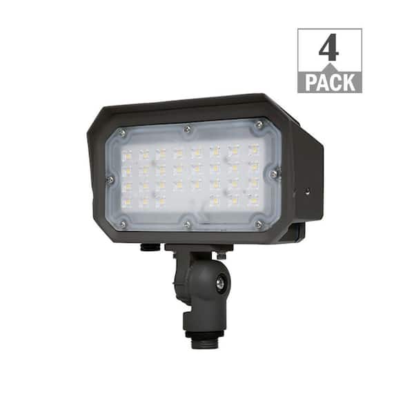 Commercial Electric 120-Watt Equivalent 7 in. 3600 Lumens Bronze ...