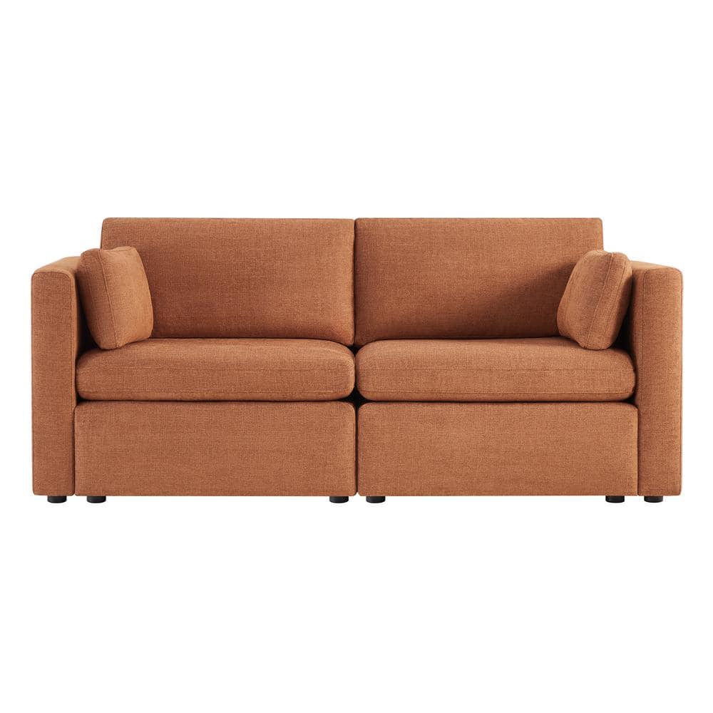 Spruce & Spring Rhea 79 in. Straight Arm Fabric Straight Modular Sofa ...