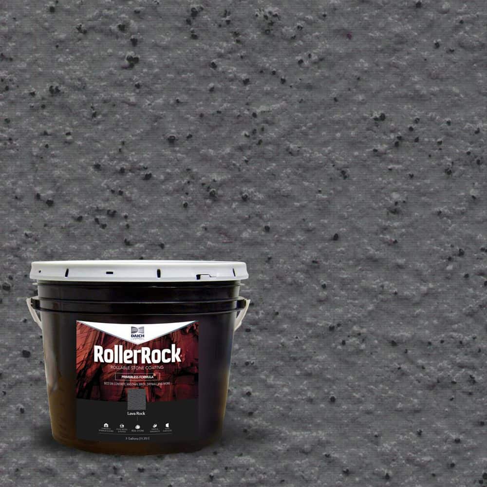 DAICH RollerRock 3 gal. Self-Priming Concrete Coating Lava Rock ...