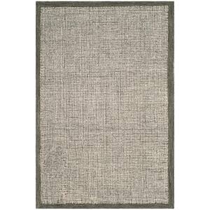SAFAVIEH Abstract Sage/Ivory 2 ft. x 8 ft. Border Runner Rug ABT220A-28 ...