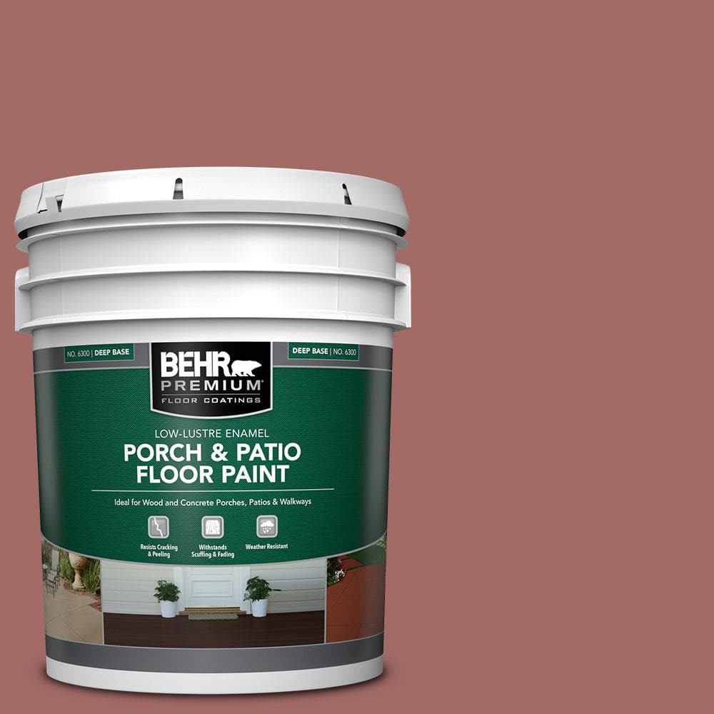 BEHR PREMIUM 5 gal. #S150-5 Vermilion Low-Lustre Enamel Interior ...