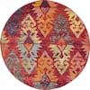 StyleWell Sedona Desert Rust Red/Multi-Color 3 ft. Round Global Area ...