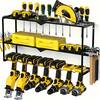 Angel Sar 180 lb. 3-Tier Tool Storage Rack with 7 Slots, Power Tool ...