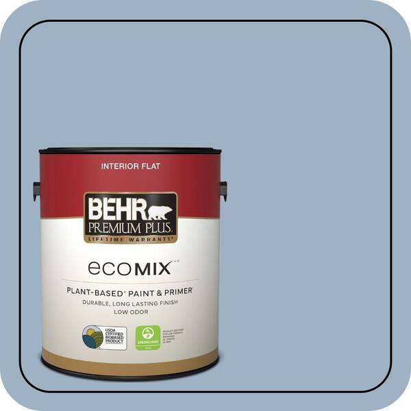 BEHR PREMIUM PLUS 1 gal. #S520-3 Perfect Landing Flat EcoMix Plant ...