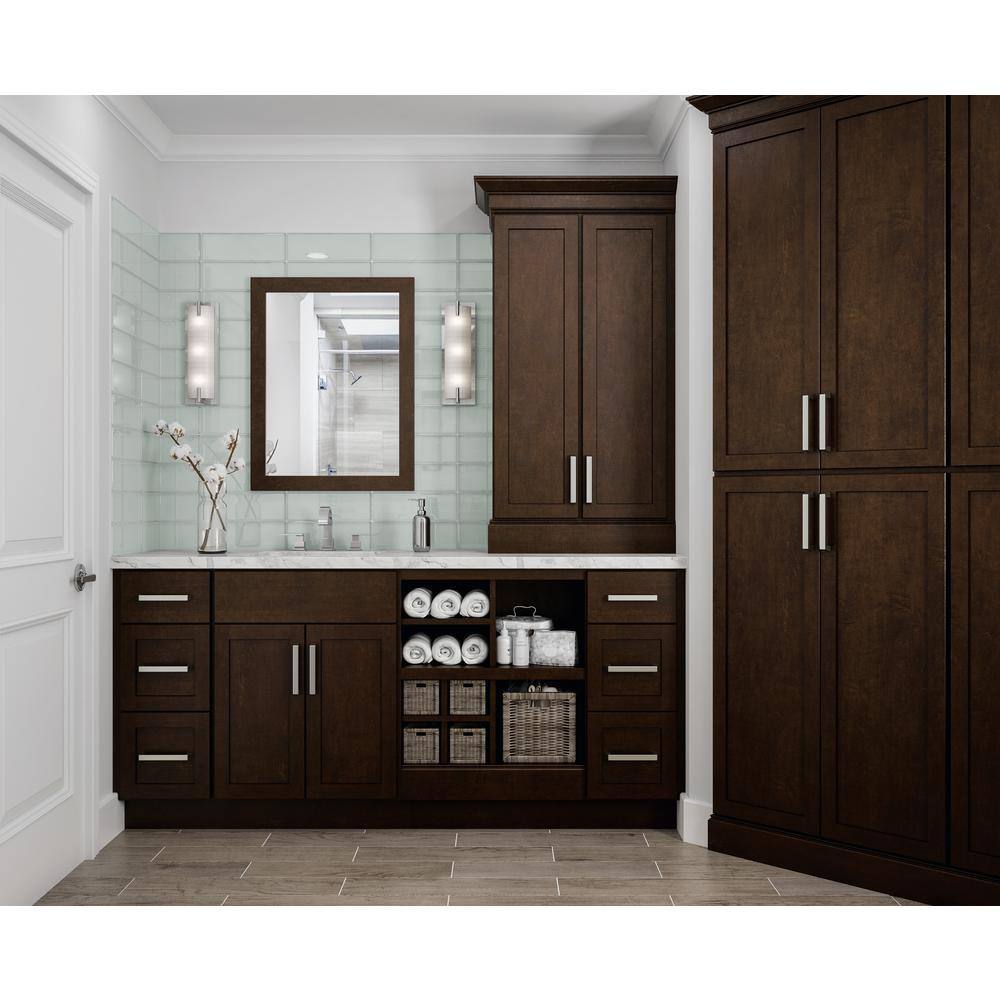 Buy Shaker Assembled 30x30x12 in. Wall Kitchen Cabinet in Java Online ...