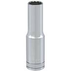 Husky 1/2 in. Drive 14 mm 12-Point Metric Deep Socket H2D12P14MM