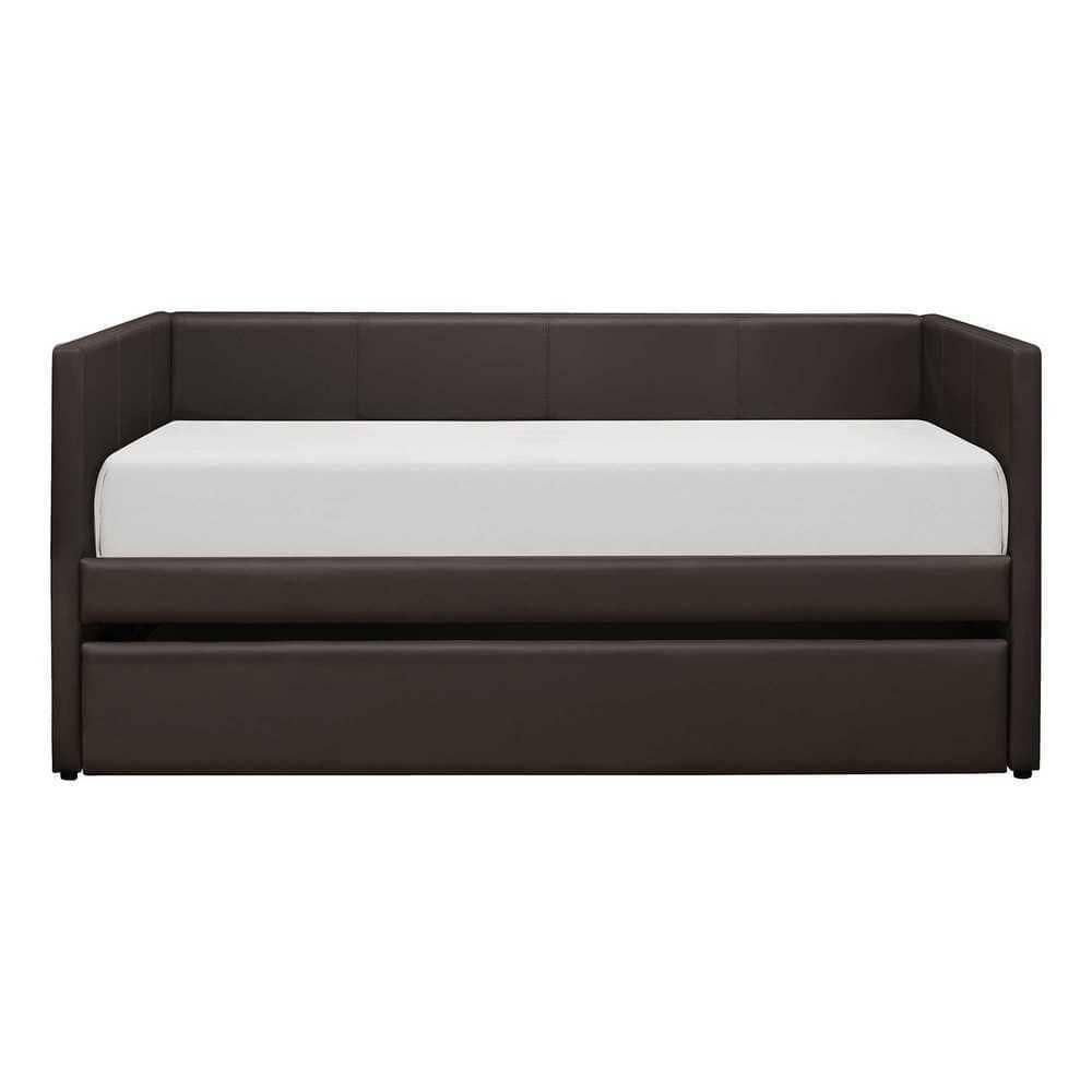 EVERGLADE HOME Evette Dark Brown Twin Daybed with Trundle LX-4949DBR ...