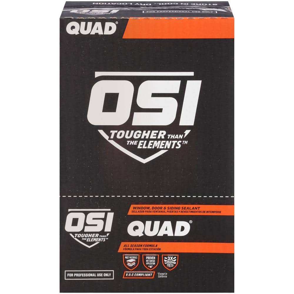 OSI QUAD Window, Door and Siding Sealant VOC - White #001 10 oz Tube ...