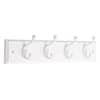 Liberty 18 in. White Heavy-Duty Hook Rack R13045-W-U - The Home Depot
