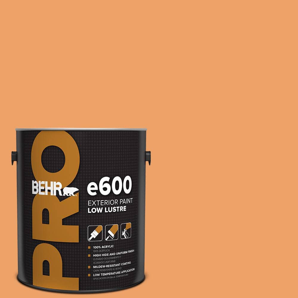 BEHR PRO 1 gal. #270D-5 Adventure Orange Low Luster Exterior Paint ...