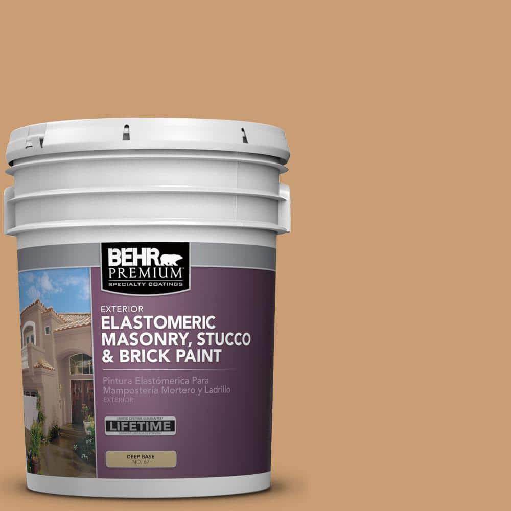 BEHR PREMIUM 5 gal. #S270-5 Gingersnap Elastomeric Masonry, Stucco and ... BEHR PREMIUM 5 gal. #S270-5 Gingersnap Elastomeric Masonry, Stucco and ...