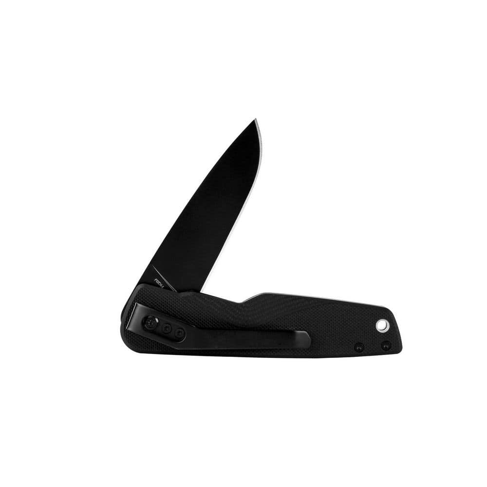 TRUE Edc 3 in. Drop-Point Ball-Bearing Flipper Folding Knife with G10 ...