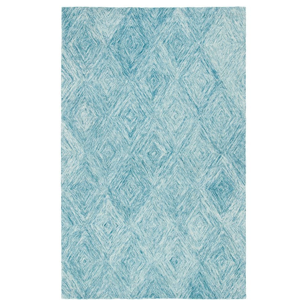 SAFAVIEH Metro Light Blue 4 ft. x 6 ft. Geometric Trellis Solid Color ...